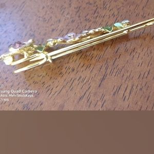annas Reflection Luxury | Jewelry | Nwt Bronze Enamel Crystals Pin 85 X ...